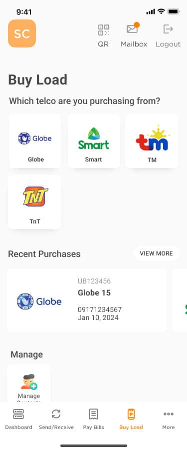 How to buy load using the app? | UnionBank