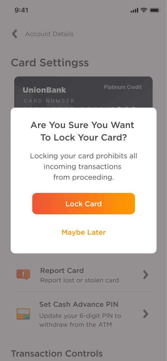 I’ve lost my card | UnionBank