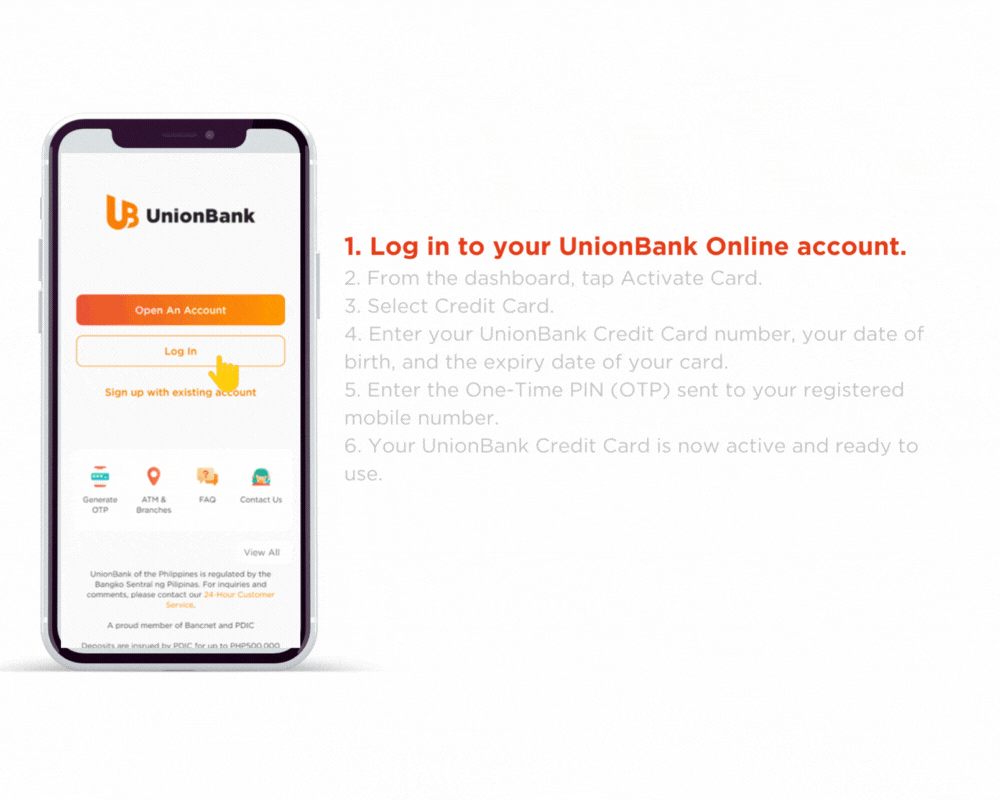 Start enjoying your UnionBank Credit Card by activating it today ...