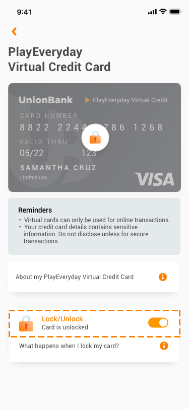 UnionBank Online | Manage Cards | UnionBank